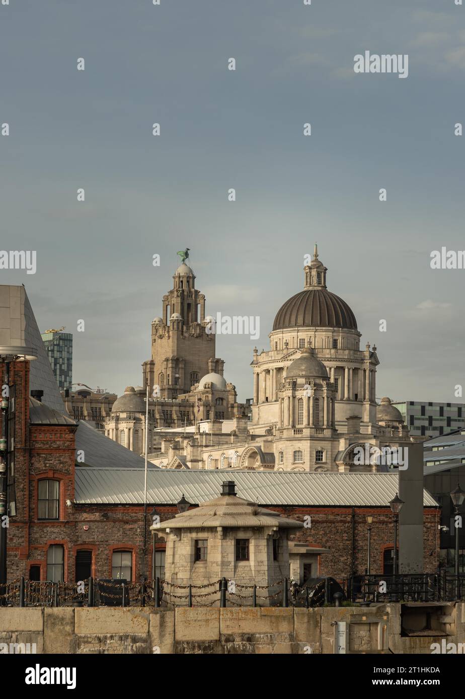 Liverpool, UK - Oct 07, 2023 - View of buildings on Liverpool's ...
