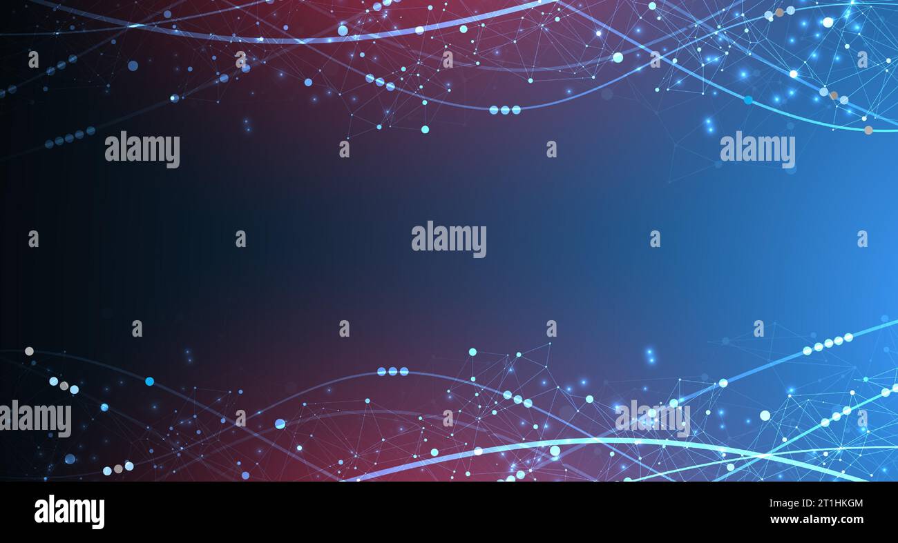 Template for science and technology presentation. Plexus style ...