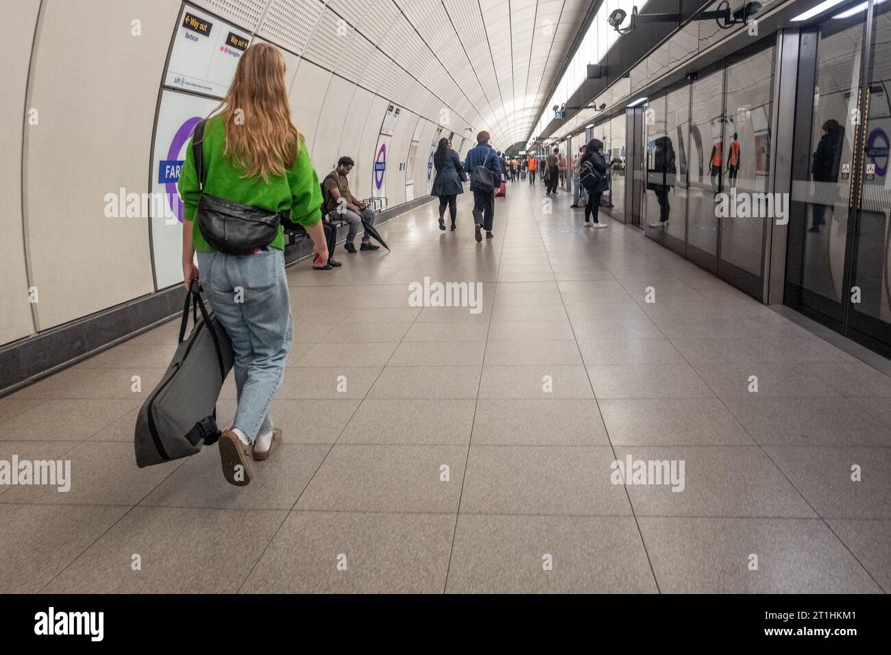 London, October 13th 2023: The Elizabeth Line Stock Photo - Alamy