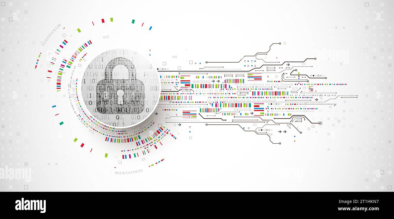Protection background. Technology security, encode and decrypt Stock Vector Image & Art - Alamy