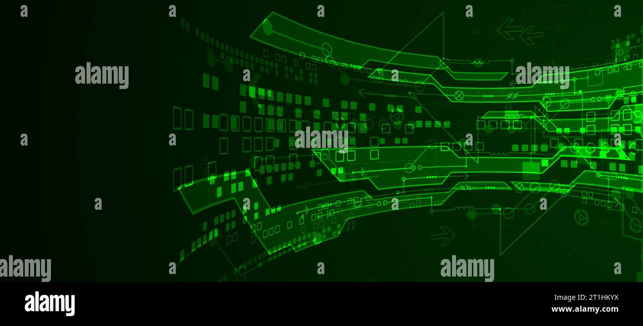 Vector illustration, Hi-tech digital technology and engineering ...