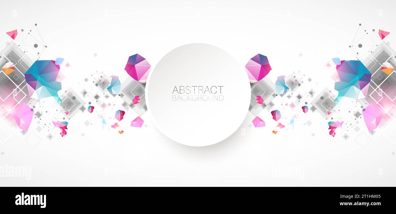 Abstract background with square pattern. Plexus effect Stock Vector ...