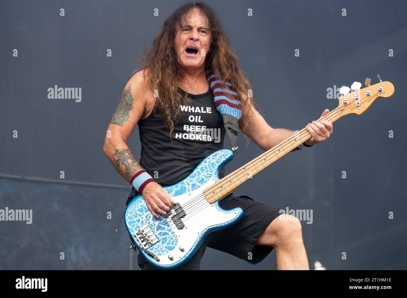 June 16, 2023: Steve Harris of Iron Maiden performs with British Lion ...