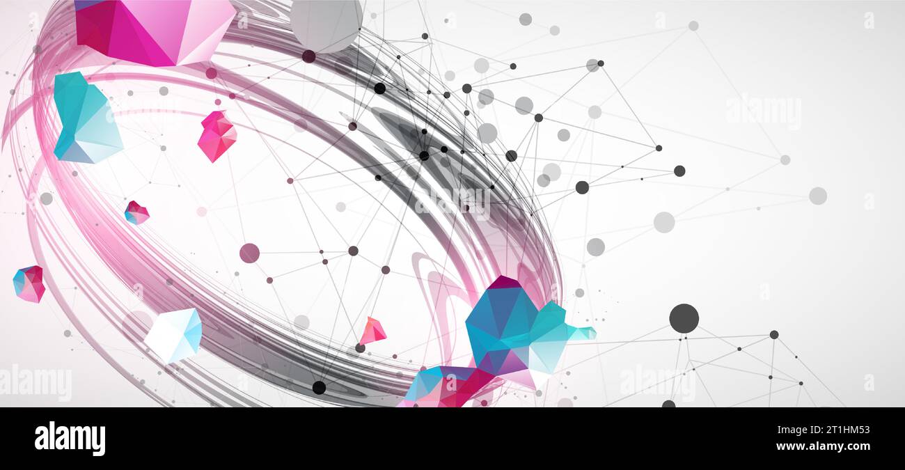 Abstract swirling. Futuristic geometric composition. Background for ...