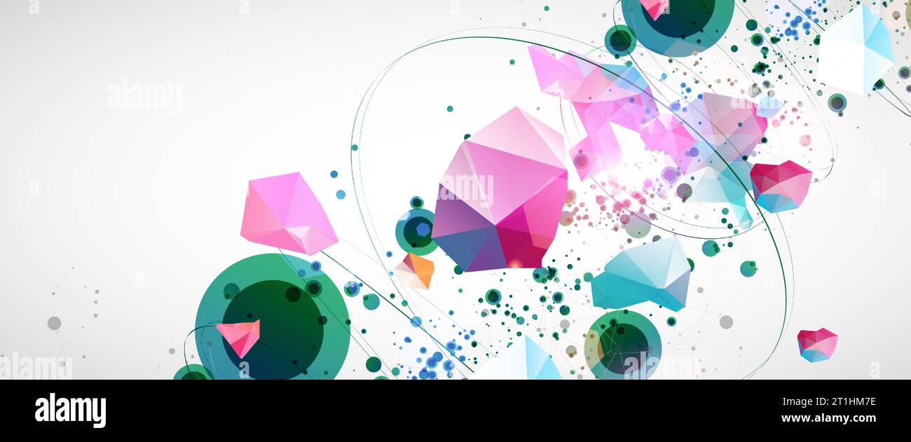 Template for science and technology presentation. Plexus style ...