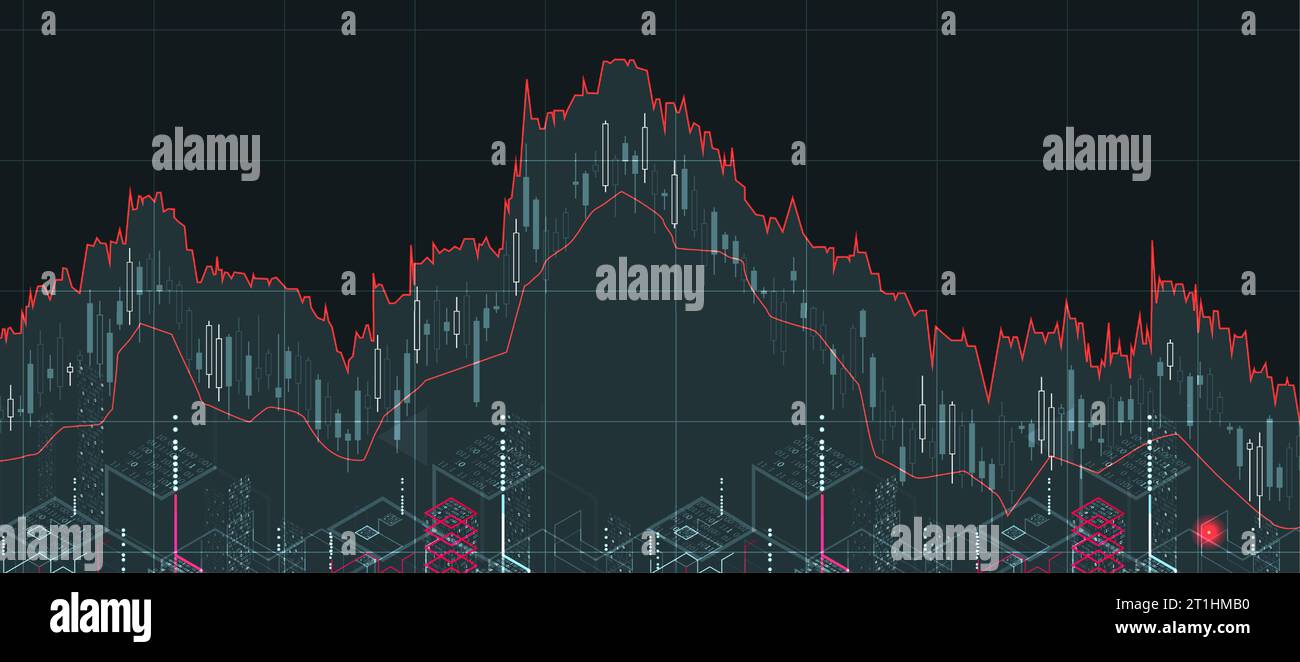 Financial trade concept. Stock market and exchange. Candle stick graph chart Stock Vector Image ...