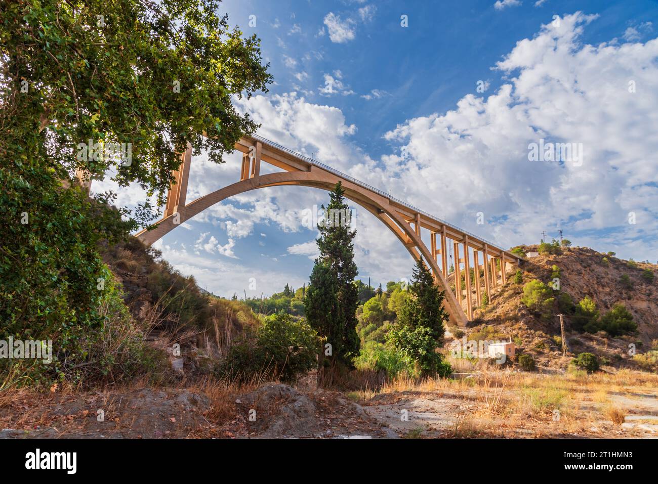 Irrigation water distribution channel in the Cañizares Rambla, Granada ...