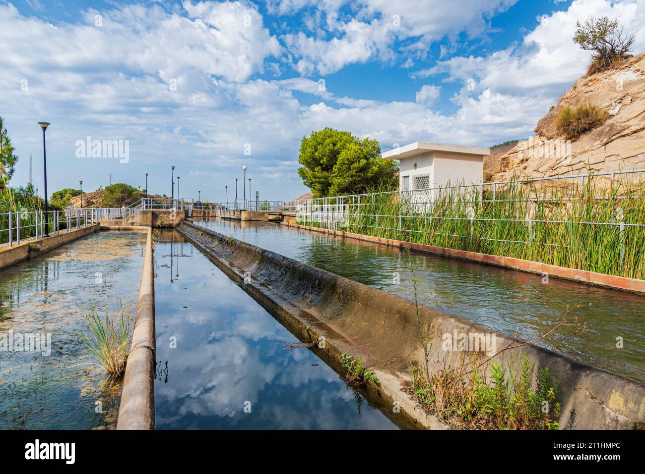 Irrigation water distribution channel in the Cañizares Rambla, Granada ...