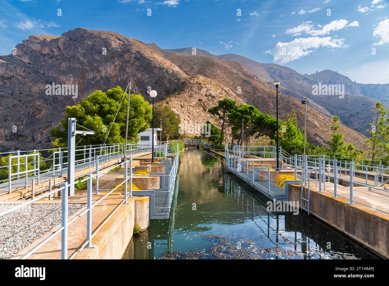 Irrigation water distribution channel in the Cañizares Rambla, Granada ...