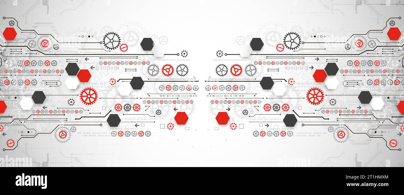 Modern futuristic, engineering, science, technology vector background ...