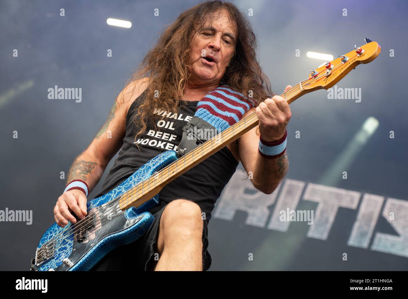Iron maiden bassist steve harris hi-res stock photography and images ...