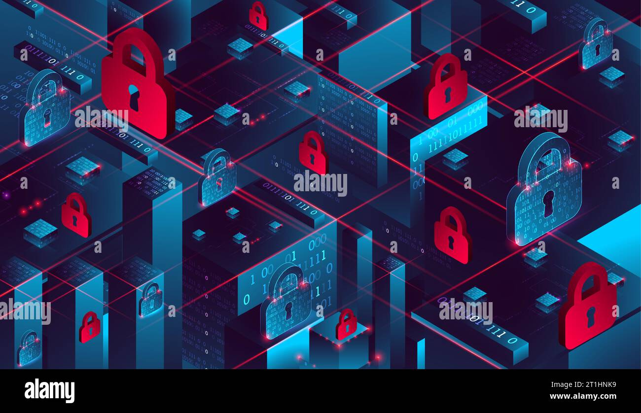 Firewall security protection isometric hi-res stock photography and ...