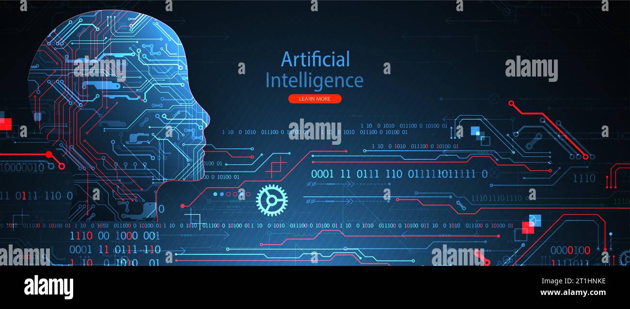Artificial intelligence concept. Technology background. Vector science ...