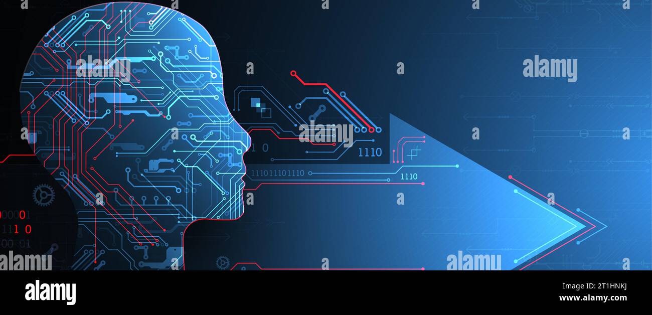 Artificial intelligence concept. Technology background. Vector science ...