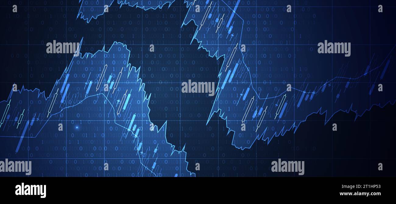 Financial trade concept. Stock market and exchange. Candle stick graph chart Stock Vector Image ...