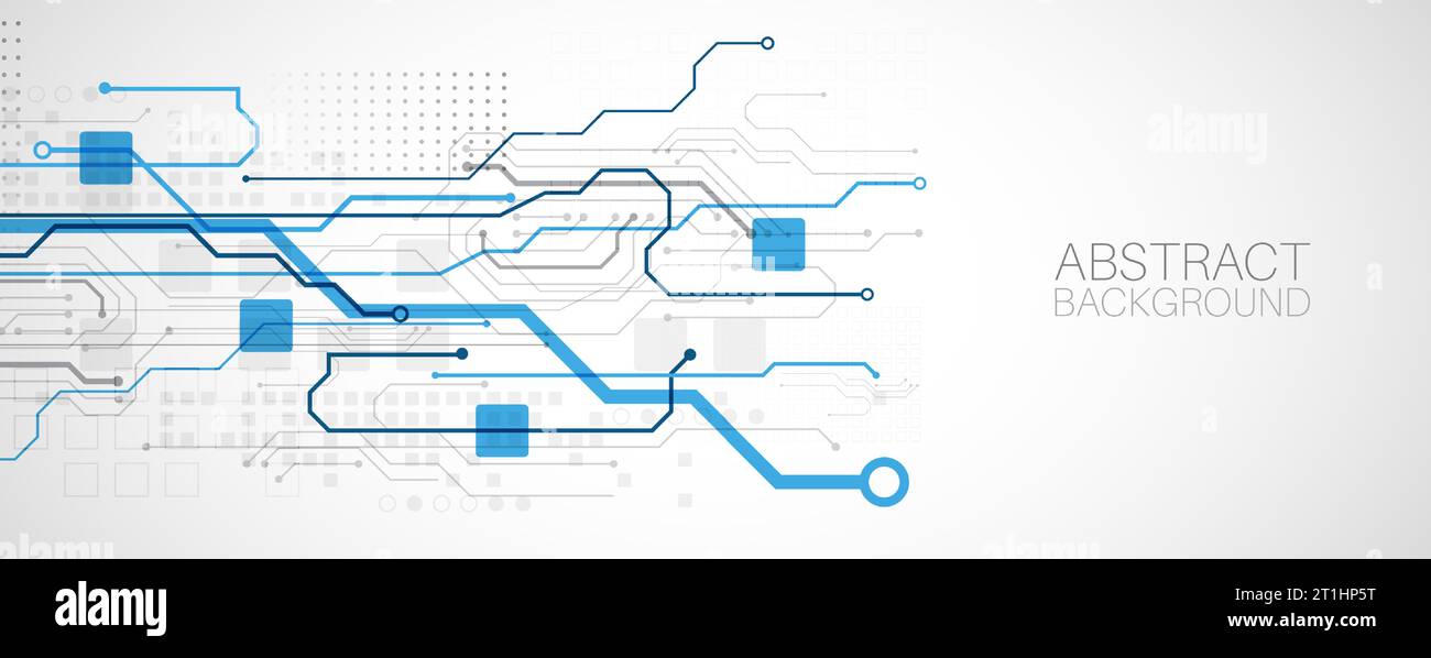 Abstract technology concept. Circuit board, high computer color ...