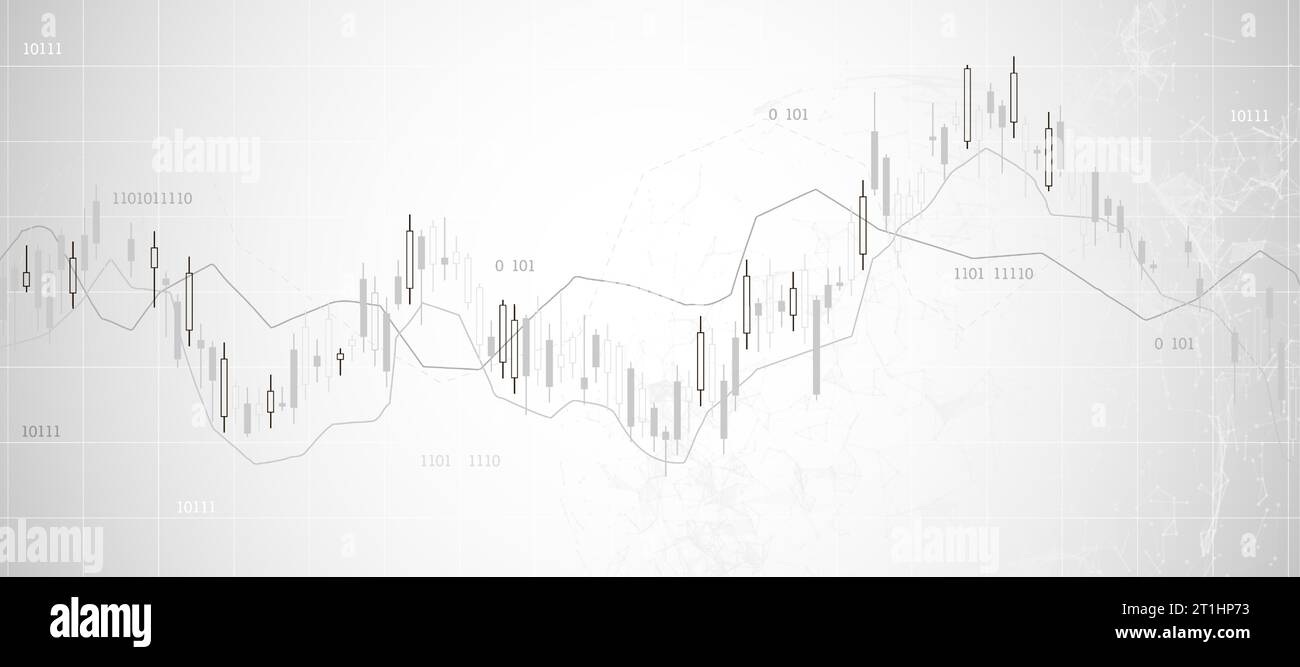 Financial trade concept. Stock market and exchange. Candle stick graph ...