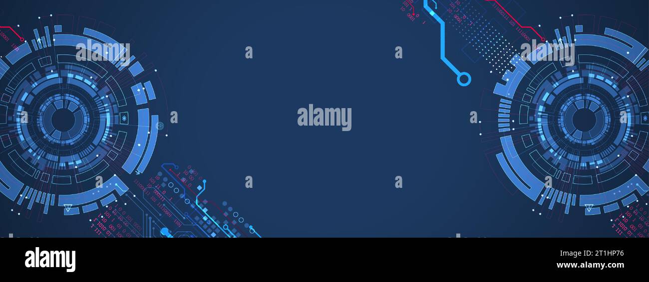 Abstract technology concept. Circuit board, high computer color ...