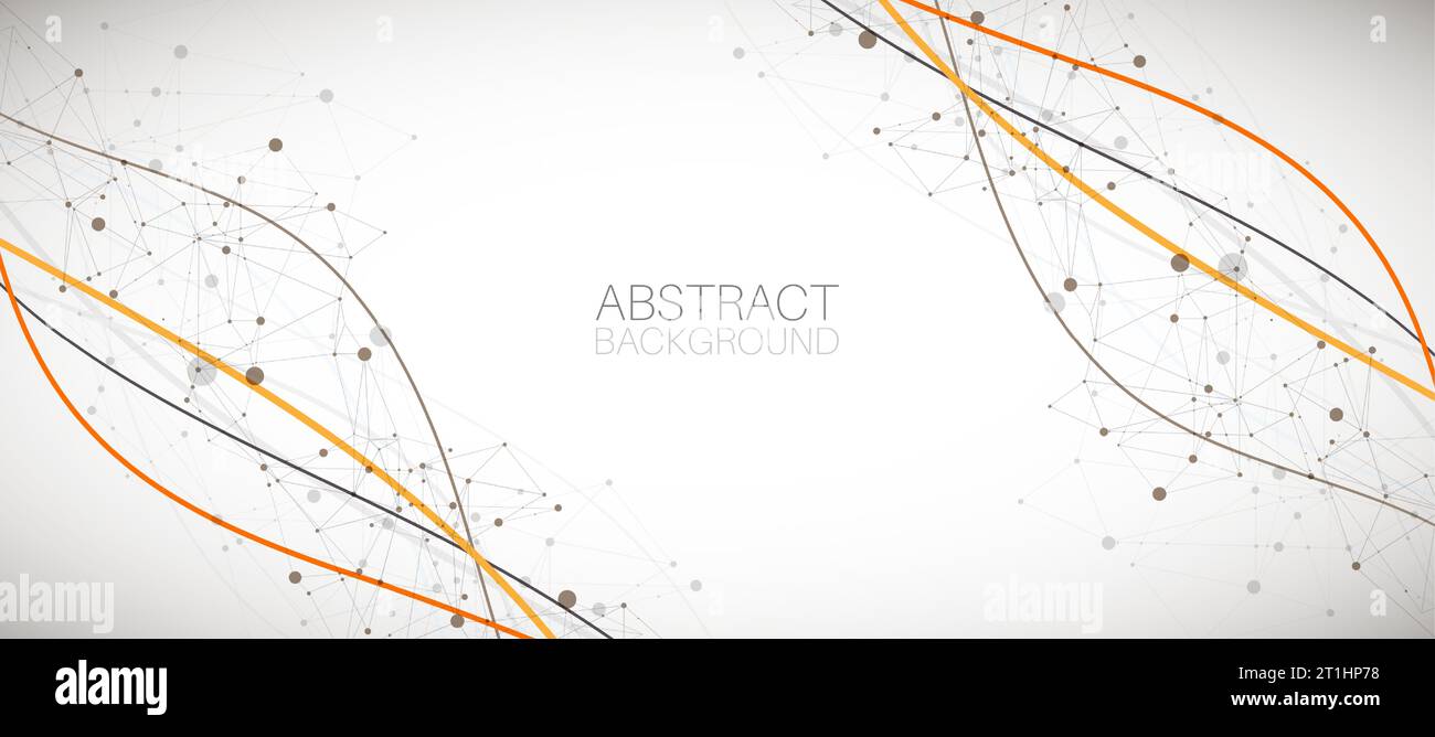Template for science and technology presentation. Plexus style ...