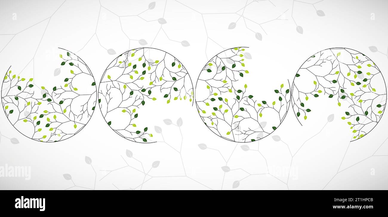 Abstract circle tree vector. Ecology creative background Stock Vector Image & Art - Alamy