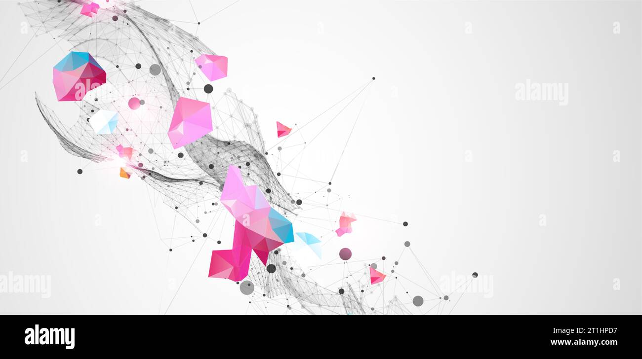 Abstract plexus geometry data background Stock Vector Images - Alamy