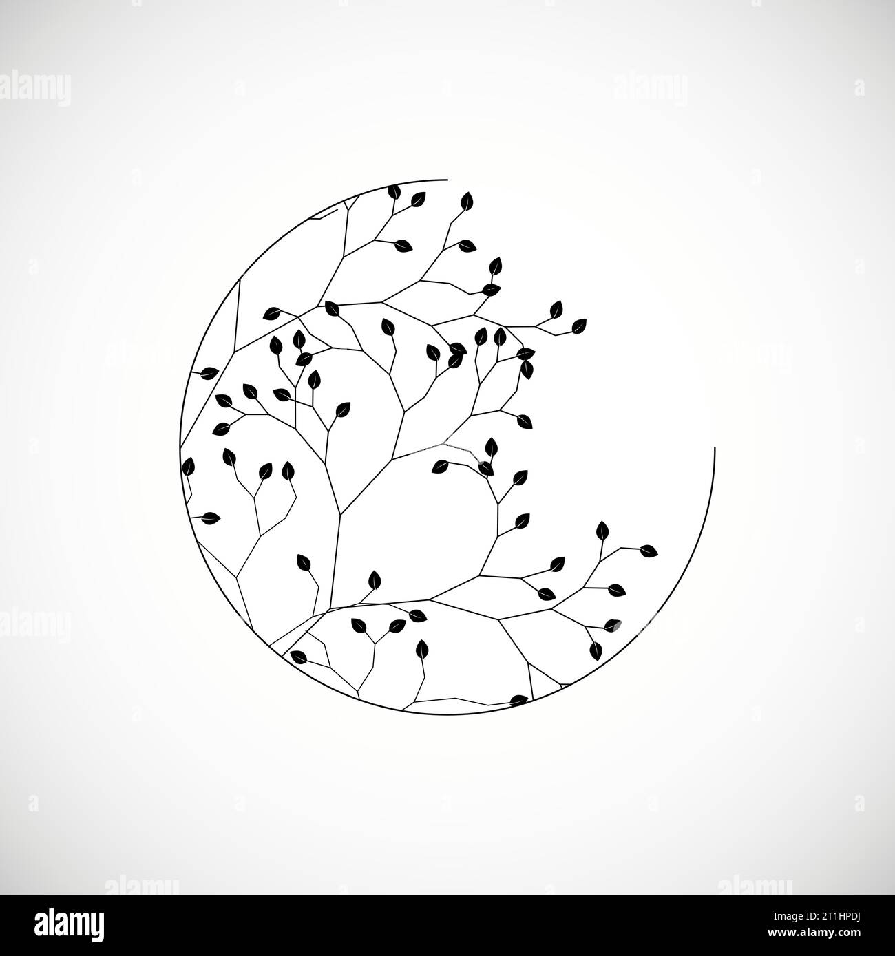 Abstract circle tree vector. Ecology creative background Stock Vector ...