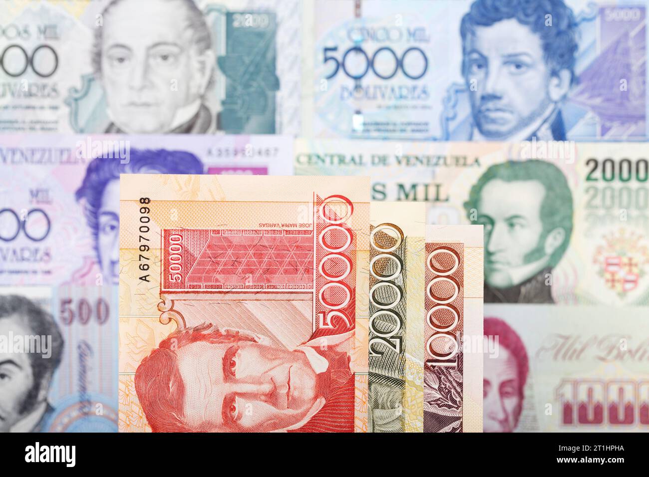 Venezuelan money - bolivar a business background Stock Photo - Alamy