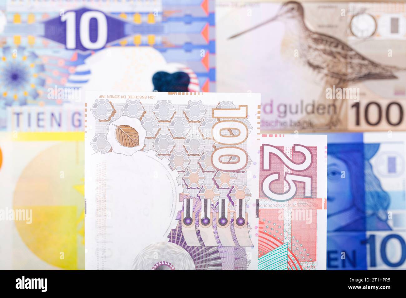 Dutch money - guilder a business background Stock Photo - Alamy