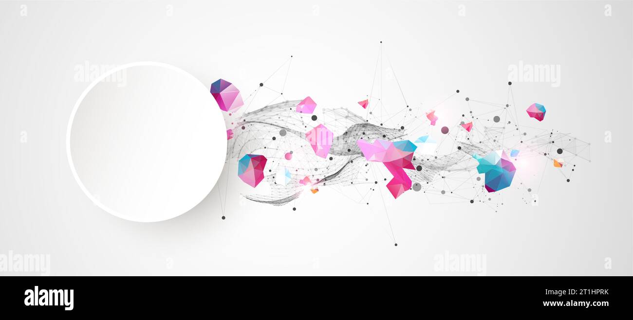 Abstract plexus geometry data background Stock Vector Images - Alamy