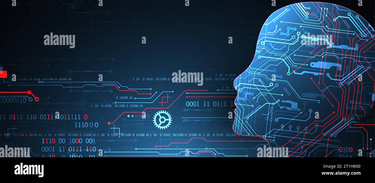 Artificial intelligence concept. Technology background. Vector science ...