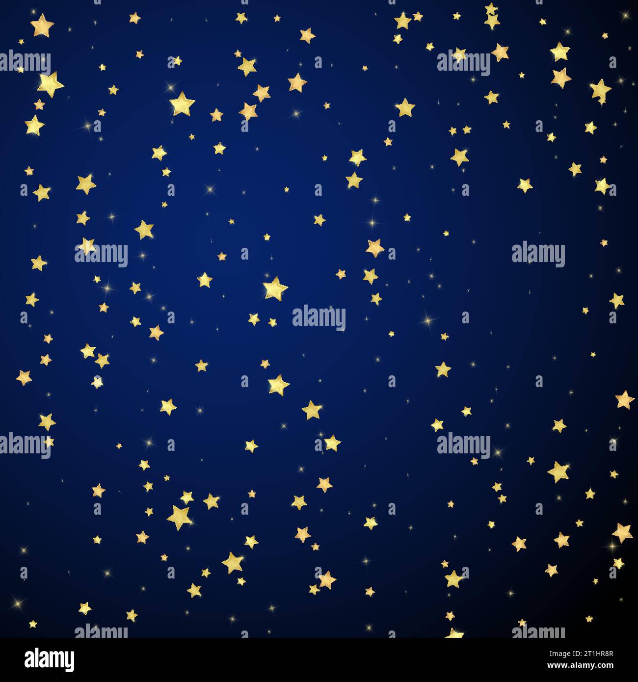 Magic stars vector overlay. Gold stars scattered around randomly ...
