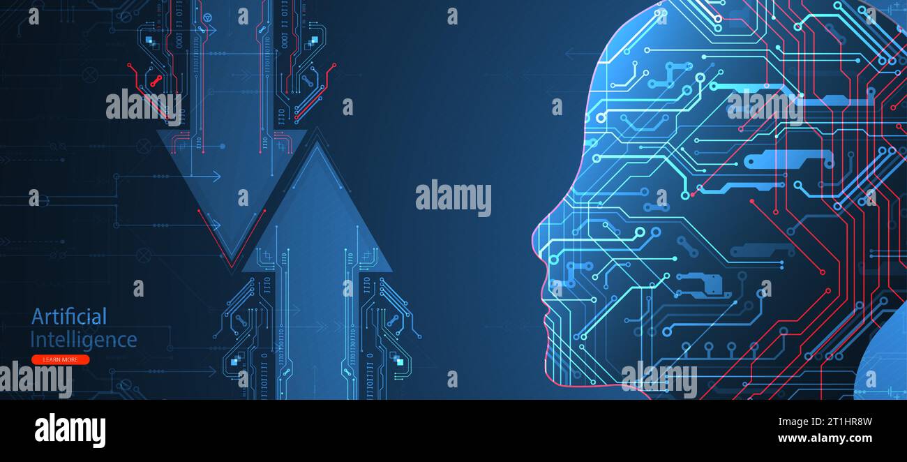 Artificial intelligence concept. Technology background. Vector science ...