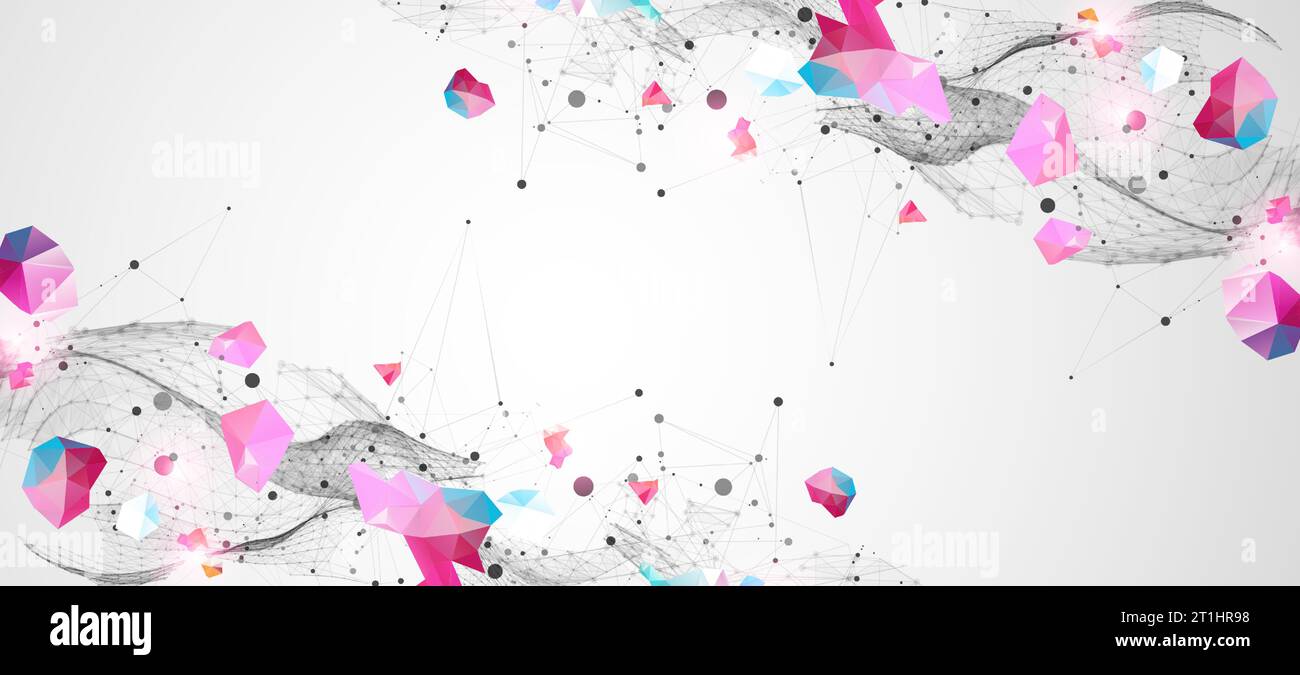 Abstract plexus geometry data background Stock Vector Images - Alamy