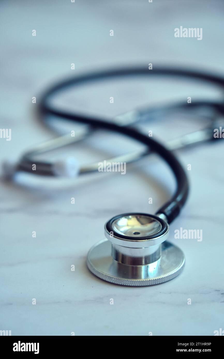 stethoscope on a light background Stock Photo - Alamy