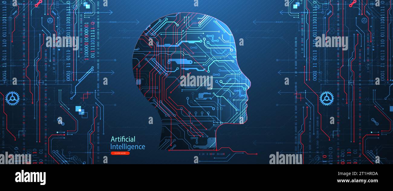 Artificial intelligence concept. Technology background. Vector science ...