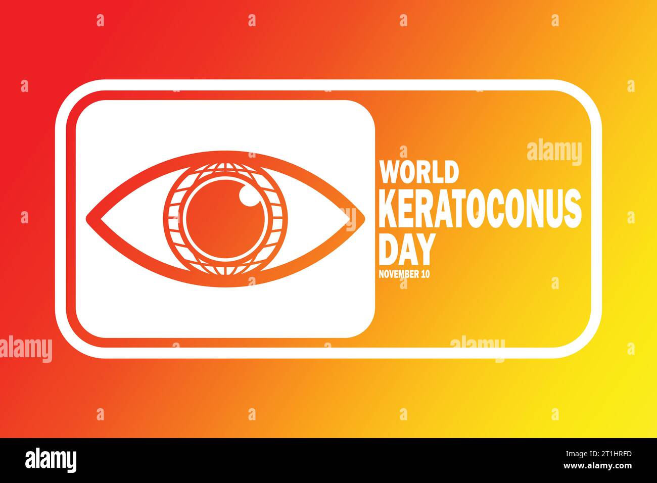 World Keratoconus Day vector illustration. November 10. Suitable for ...