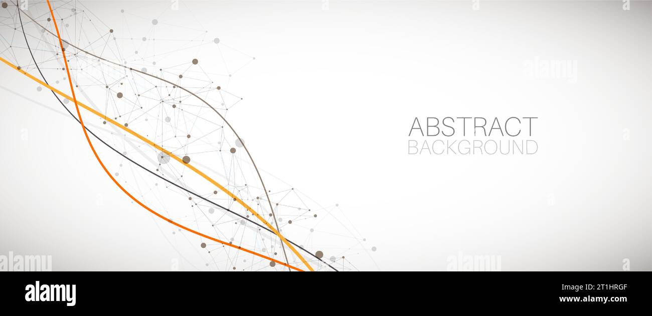 Template for science and technology presentation. Plexus style ...