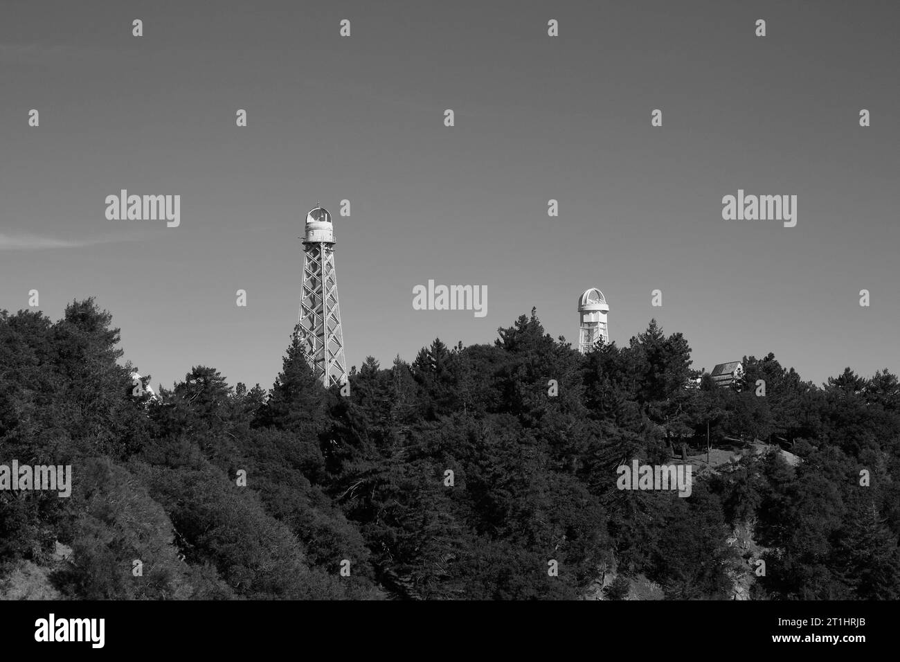 The 150 Ft, left And The 60 Ft Snow Solar Telescopes At The Mount ...