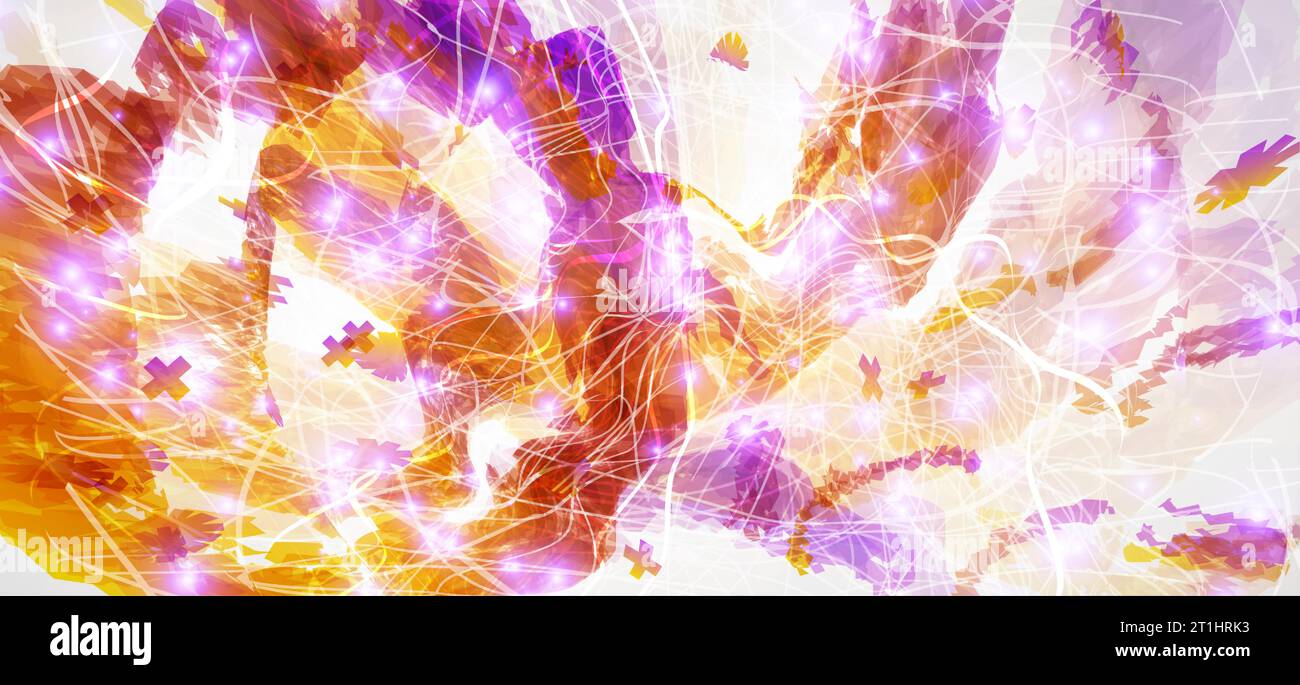 Abstract background with chaotic shapes. Vector illustration Stock ...