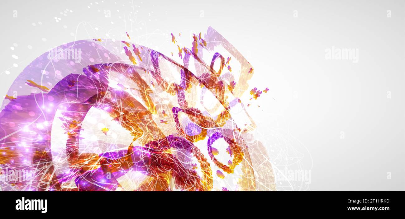 Abstract background with chaotic shapes. Vector illustration Stock ...