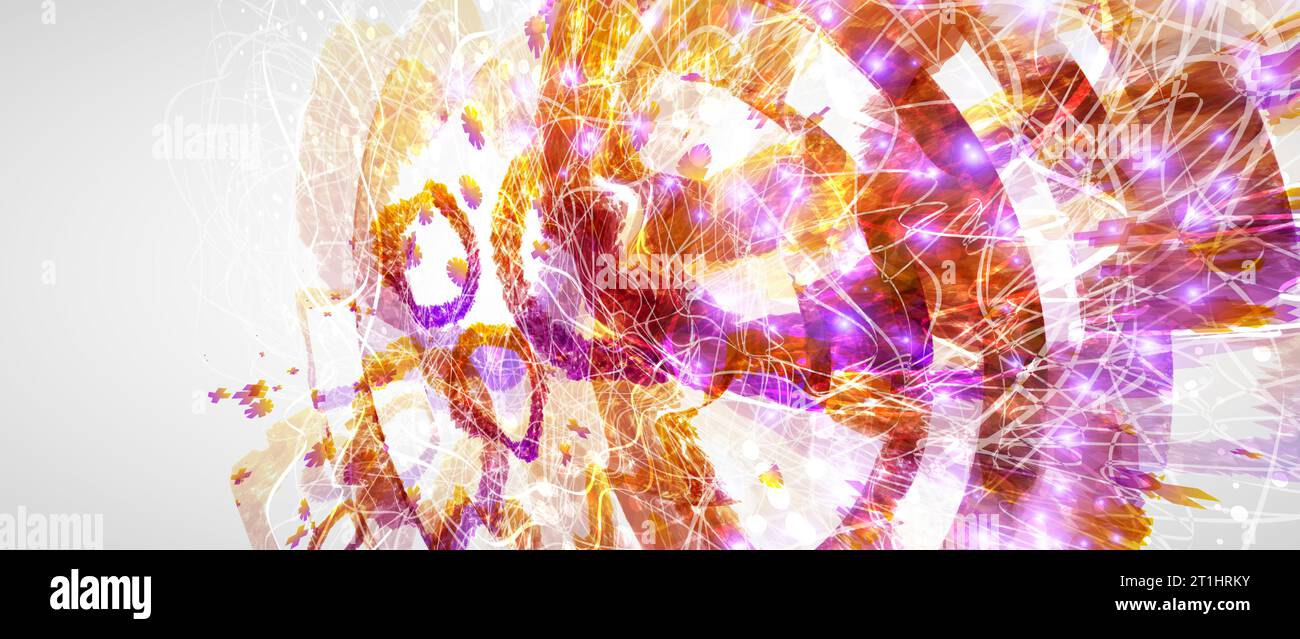 Abstract background with chaotic shapes. Vector illustration Stock ...