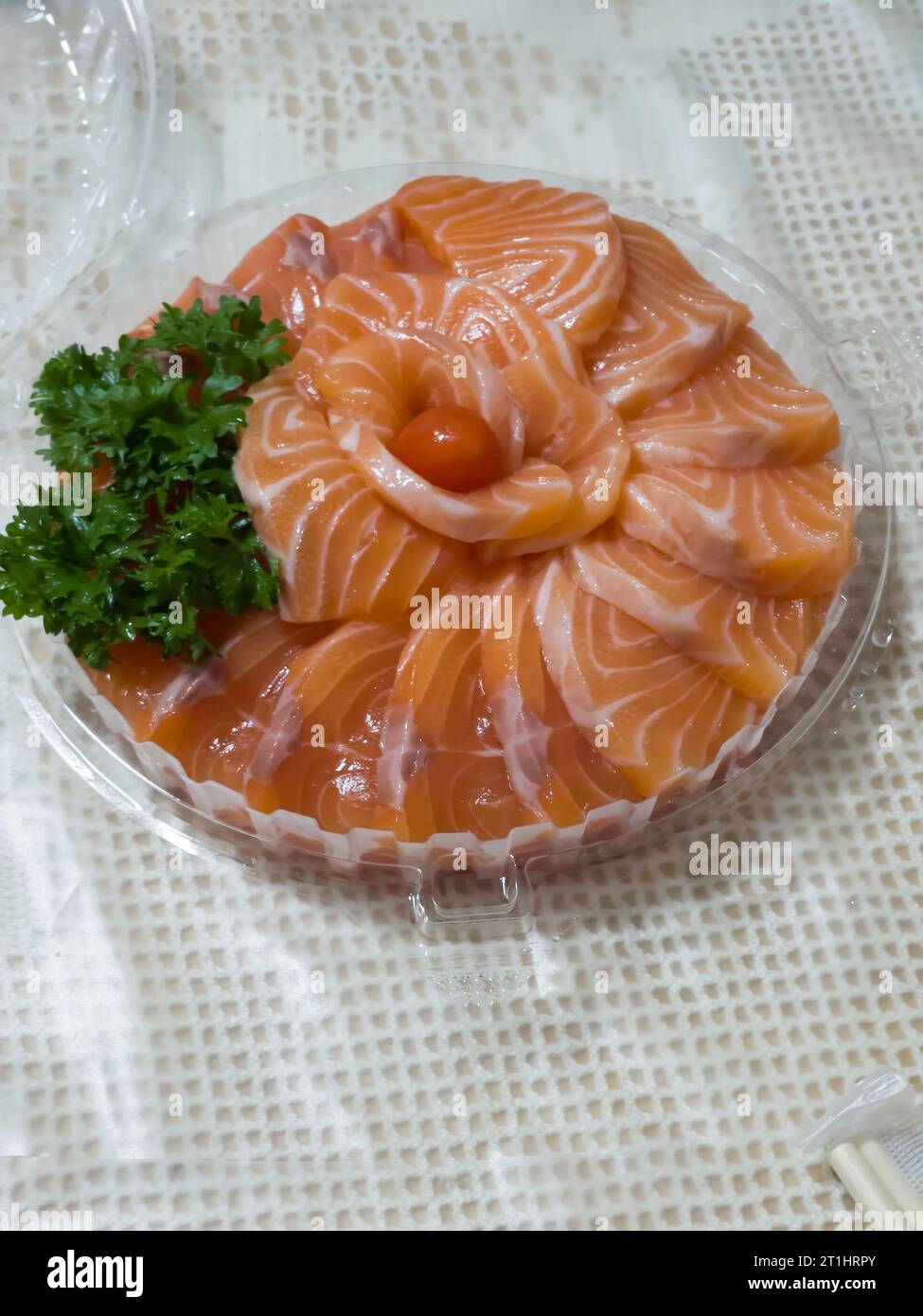 Fresh salmon sasimi set hi-res stock photography and images - Alamy