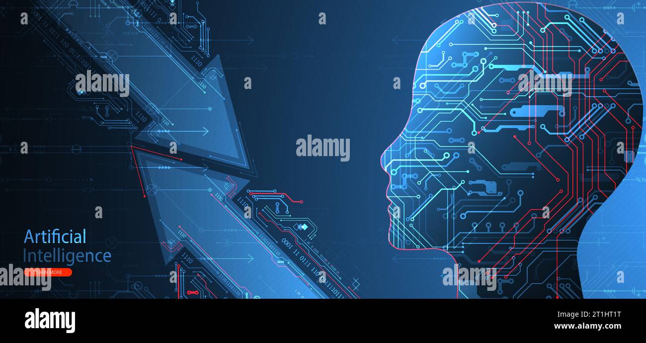 Artificial intelligence concept. Technology background. Vector science ...