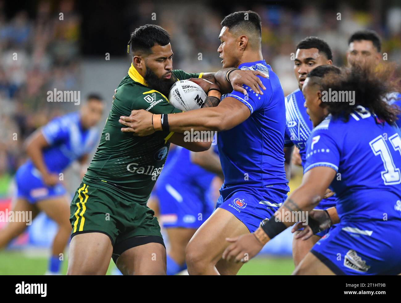 Townsville, Australia. 14th Oct, 2023. Payne Haas of the Kangaroos ...