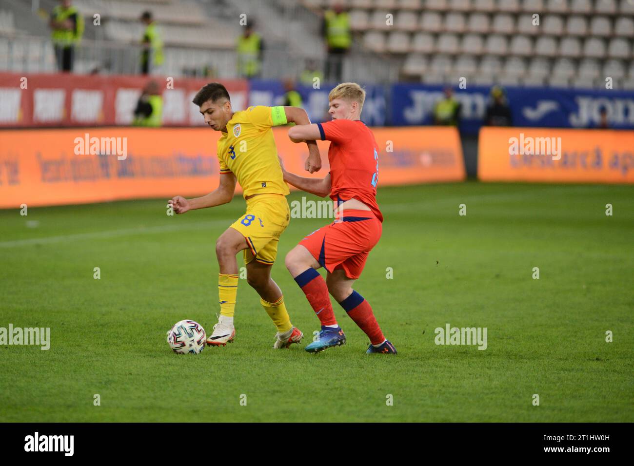 Alexandru Musi captain of Romania U20 Football Team during game Romania ...