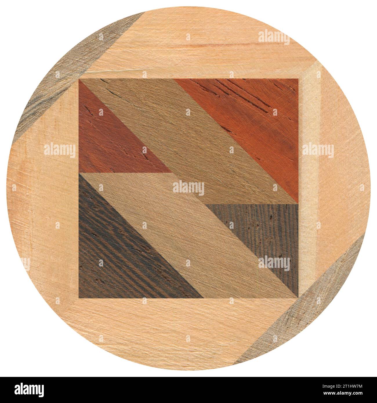 Wooden marquetry, patterns created from the combination of different ...