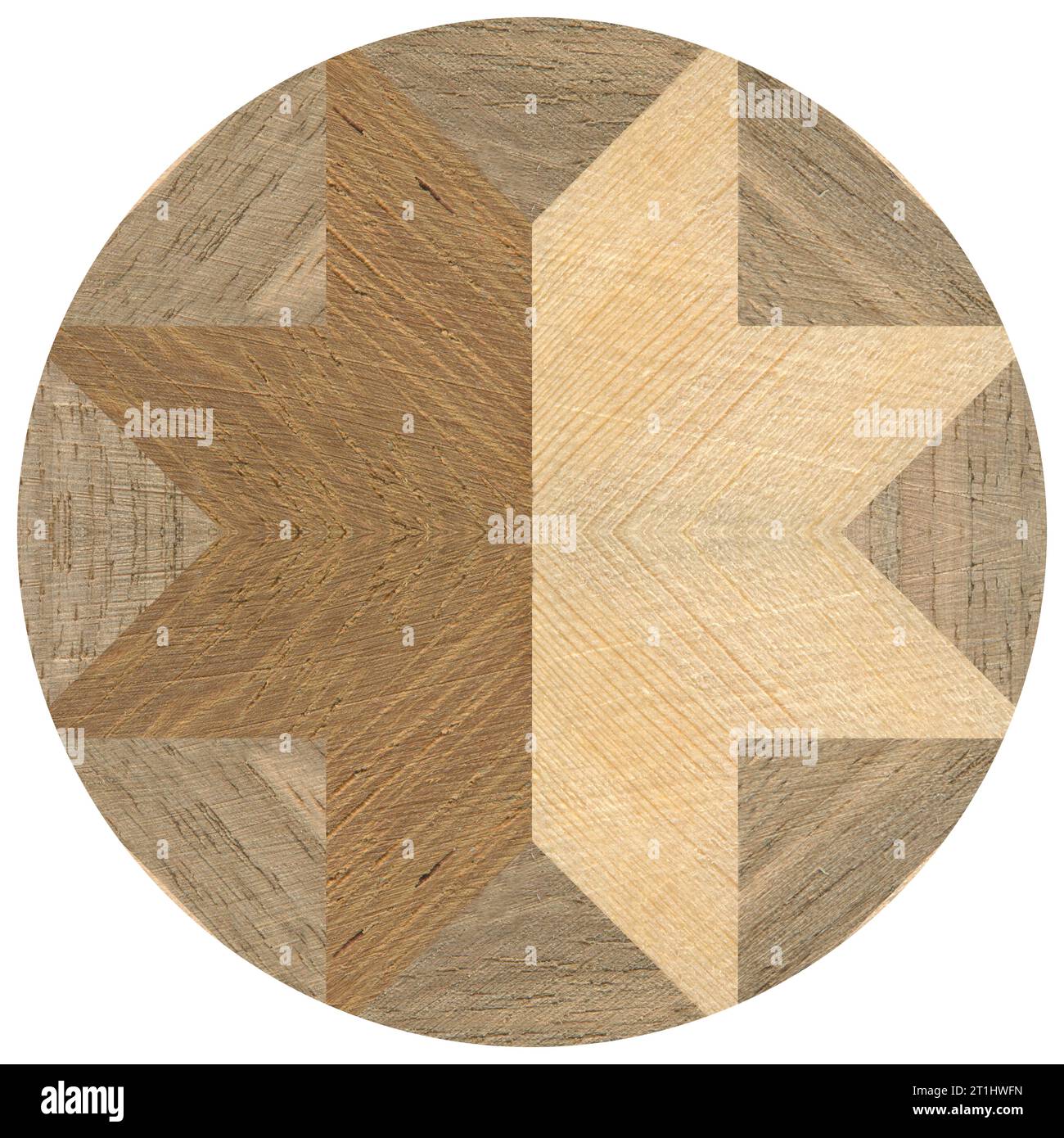 Wooden marquetry, patterns created from the combination of different ...