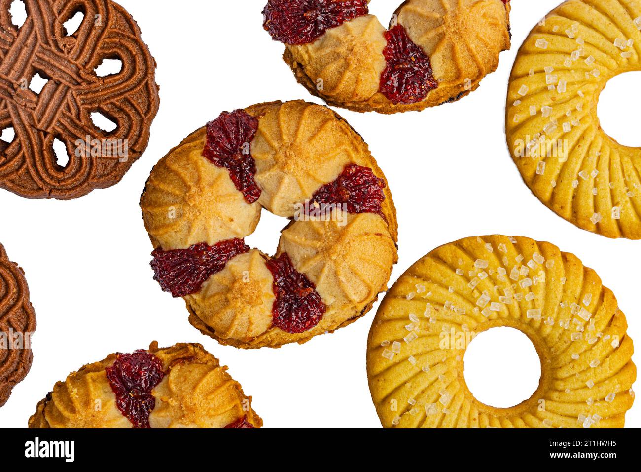 Round cookies sugar on hi-res stock photography and images - Alamy