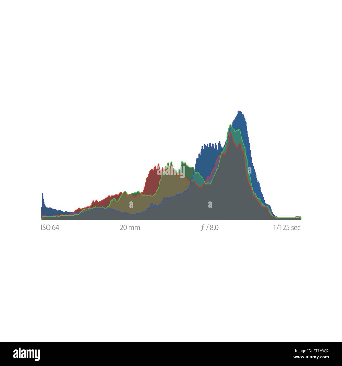 Photo histogram and below you can see the focal length, exposure and ...