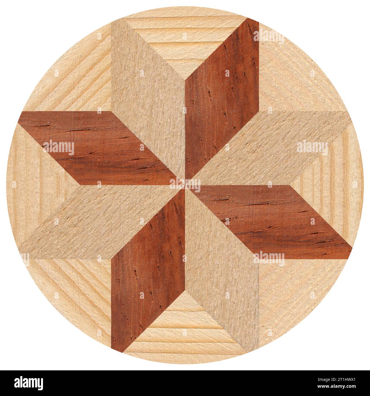 Wooden marquetry, patterns created from the combination of different ...
